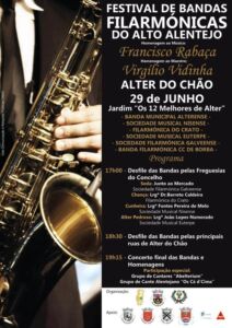 Festival de Bandas Filarmónicas do Alto Alentejo a 29 de Junho em Alter ...